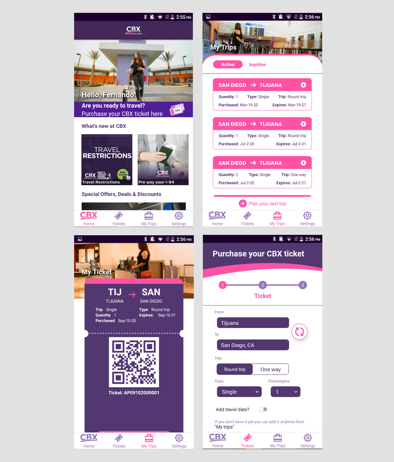Compra tus boletos, liga tu pase de abordar y más | CBX app